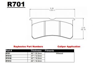 R701.20 - Randall Race Parts - Brakes to Safety Equipment - Moorseville NC
